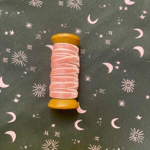 Olive Velvet Ribbon / Wedding Bouquet Ribbons / Green Velvet Raw Edge ...