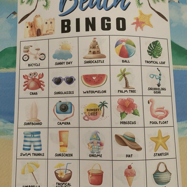 100 Wild West Watercolor Bingo Game, Cowboy Family Party, Summer Guest ...
