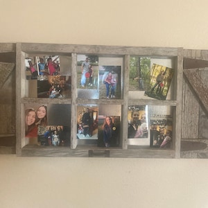Rustic Window Frame Like Picture Box 6 Pane - Etsy