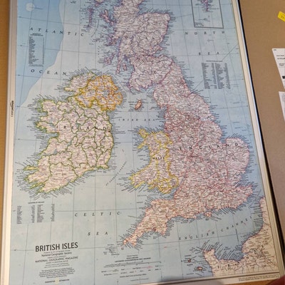 Map of Great Britain UK Large Poster Art Print Gift A0 A1 A2 A3 A4 A5 ...
