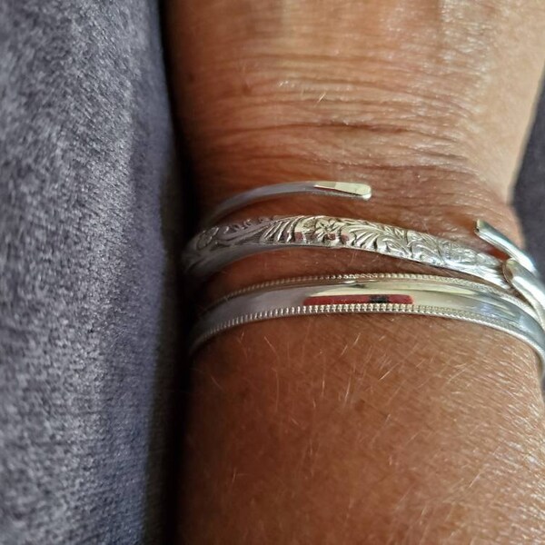Sterling Silver Cuff Bracelet - Etsy