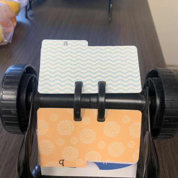 Rolodex Cards - Double Sided - 4 Color Set - Etsy