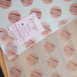 Custom Logo Translucent Packaging Sheets Logo Paper Vellum - Etsy