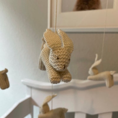 Baby Mobile / Bunny Mobile / Rabbit Mobile / Jumping Hare Mobile ...