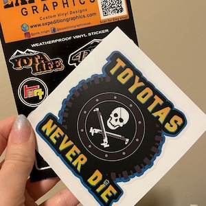 Toyota Retro Vintage Decal Sticker Round 4 Inch 3 Stripe - Etsy