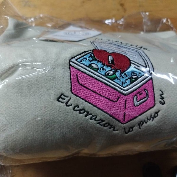 Benito Heart Corazon Bad Bunny Pink Crewneck - Bad Bunny Merch Worlds ...