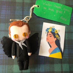 Good Omens Crowley and Aziraphale Ineffable Husbands Felt Toys for ...
