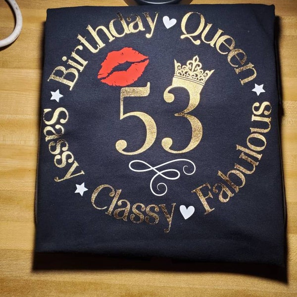 53 and Fabulous Svg, 53 and Fab Svg, 53th Birthday Svg for Women, 53th ...