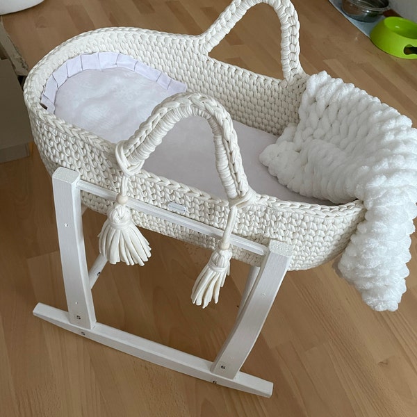 Crib Hanging Basket, Pocket Organizer, Baby Crib Basket, Baby Nursery ...