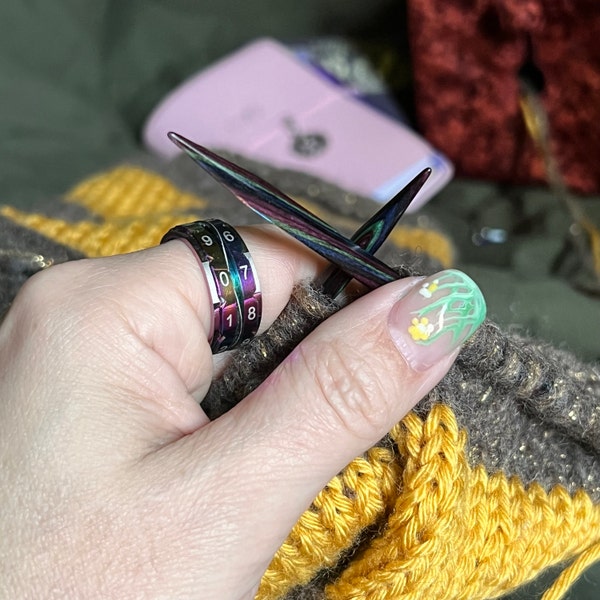 Knitpro Row Counter Ring Jewellery Knit Tally Register - 6 Sizes ...