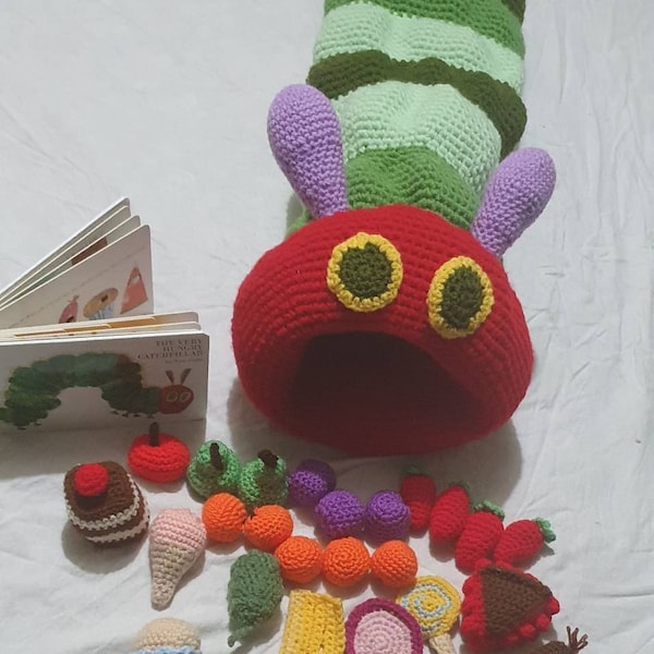 The Hungry Caterpillar, Butterfly & Cocoon Crochet Pattern - Etsy