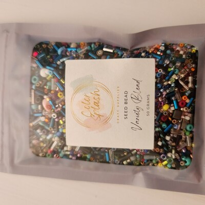 Vintage Matte Glass Colorful Assorted Bead Mix Variety of Shapes, Sizes ...