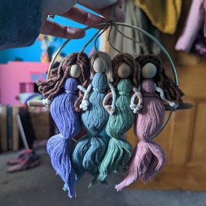 Macramé Mermaids Fibre Art Macramé Doll - Etsy