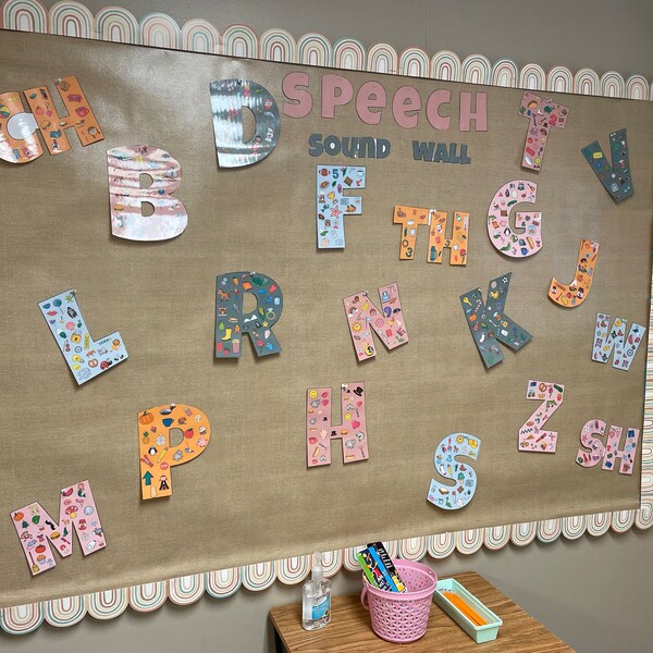 BOHO Rainbow Speech Room Décor | Modern Theme | Digital Download - Etsy