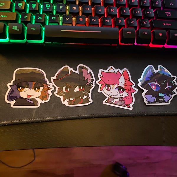 Vinyl Stickers | Meowskulls, Camille, Highwire, and Kimiko | 2.5"/63 ...
