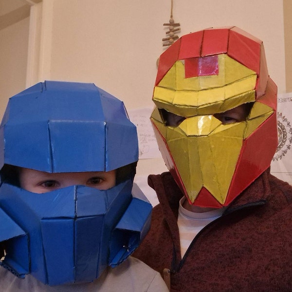 Cardboard Skull Tactical Helmet Template: DIY Printable Pattern (PDF ...