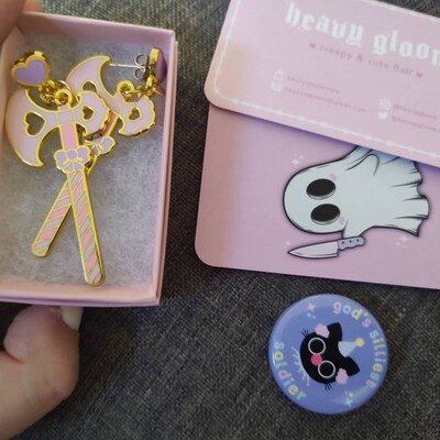 Kawaii Pocket Pals Mini Pin Set - Etsy