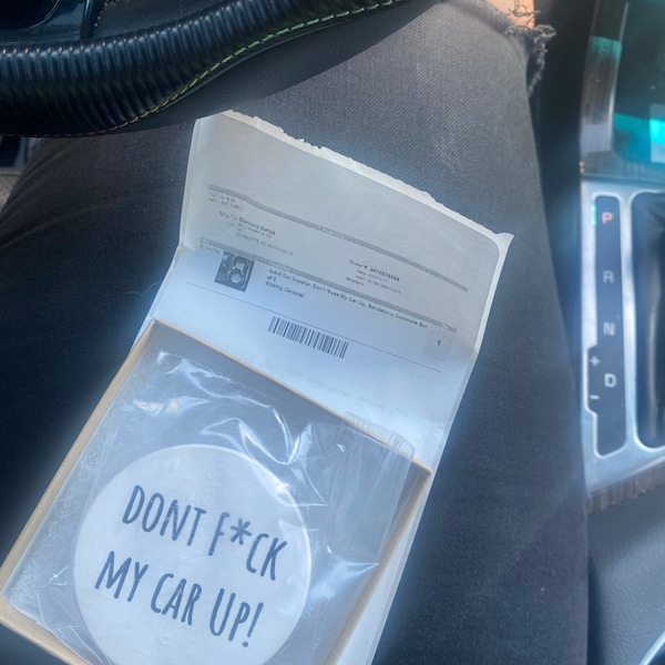 Adult Car Coaster, Don't Mess My Car Up, Sandstone Coasters Set of 2 - Etsy