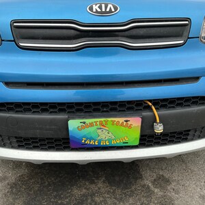 License Plate Frame Country Toads Take Me Home Funny License - Etsy