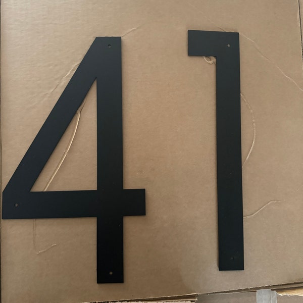Extra Large Metal Address Numbers | up to 36" Inch Individual Numbers ...