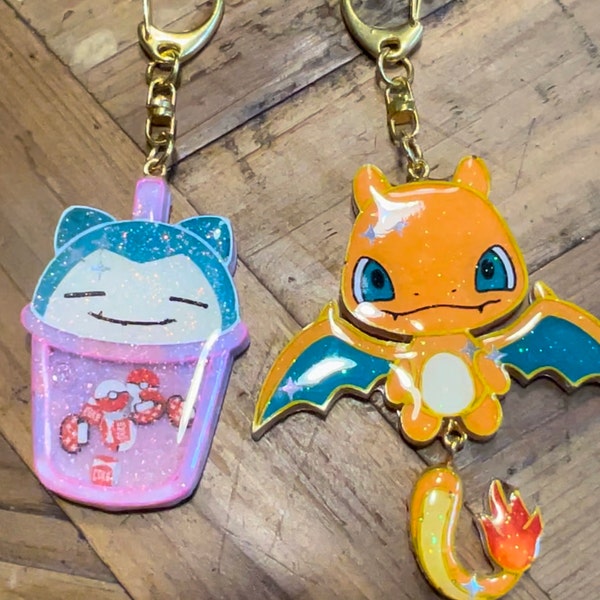 Glow-in-the-dark Resin Keychain - Etsy