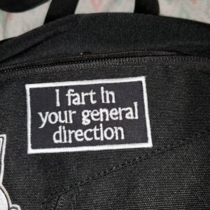 I Fart in Your General Direction Patch, Fart Patch, Monty Python, Holy Grail, Funny Patch, Quote ...