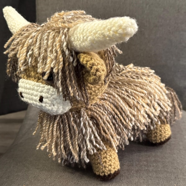 Highland Cow Crochet Pattern, Amigurumi Crochet Pattern, Highland Cow ...