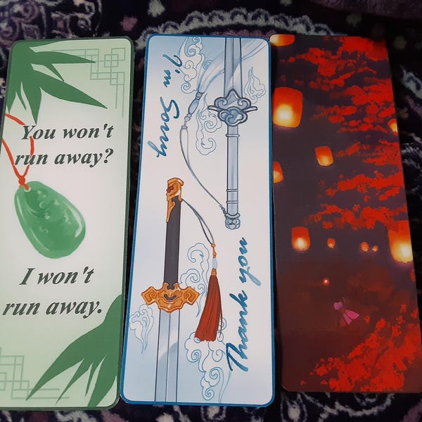 MXTX Bookmarks - Etsy