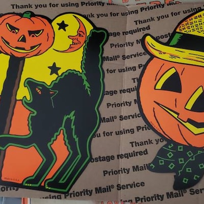 Sizes up to 14 Vintage Style Art Deco Devil With Fork Stands on Bat ...