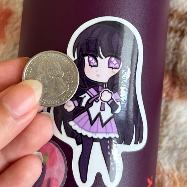 Madoka Magica & Homura Stickers - Cute Anime Fanart Matte/glossy Vinyl ...