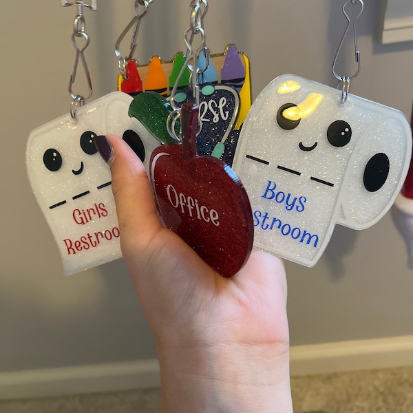 Classroom Hall Passes, Hall Pass, Teacher Gift, Classroom Gift, Gift ...