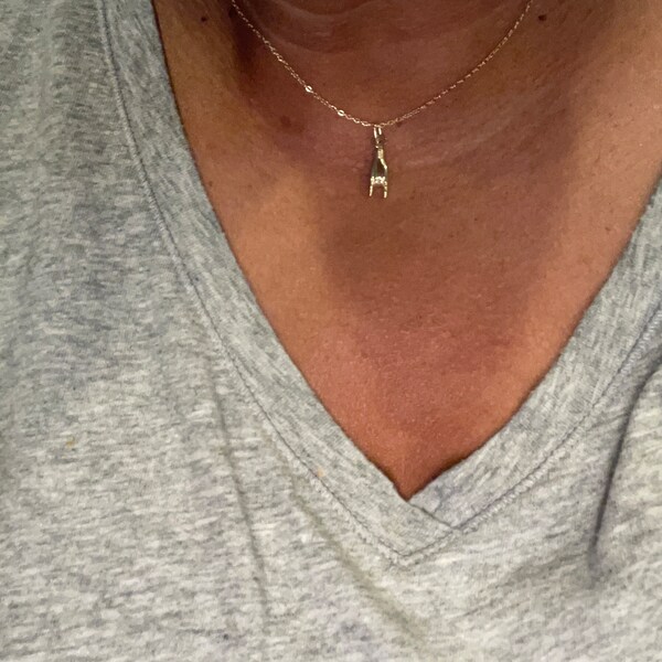 10KT Yellow Gold 3D Italian Mano Cornuto Hand Symbol Good Luck Pendant ...