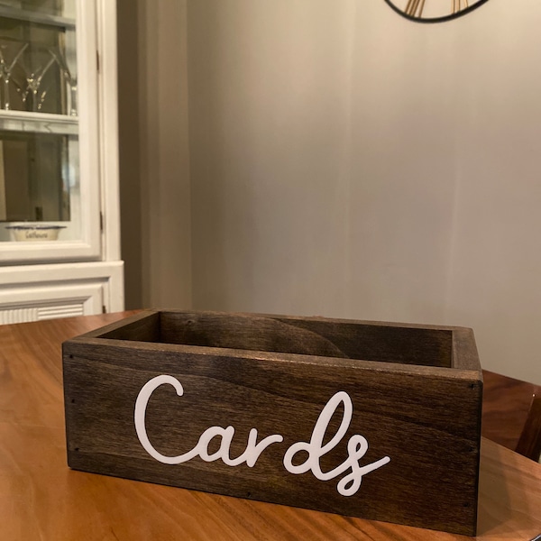 Rustic Wooden Card Box, Wedding Reception Gift Table Decor, Baby Shower ...