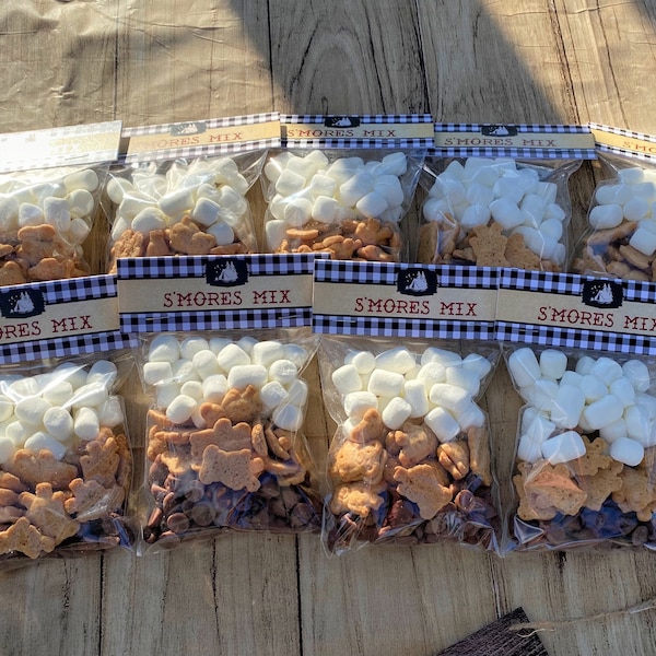 Camping Party, Treat Bag Toppers, Camping Party Favors, Goodie Bags ...