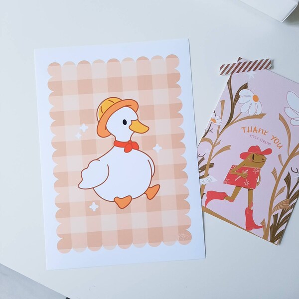 Printable Howdy Partner Duck Art Print Duck Aesthetic Art Print Digital ...