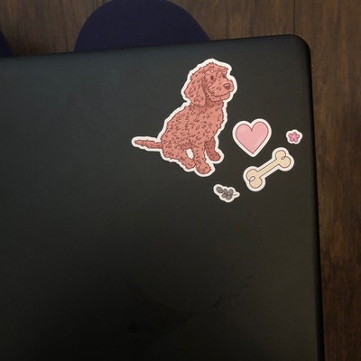 Apricot Cockapoo Stickers Cute Dog Stickers Cocker Spaniel Poodle ...