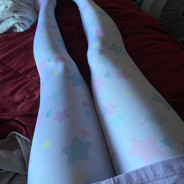 Starry Dreamy Tights, Fairy Kei Tights, Fairykei Tights, Cute Tights ...