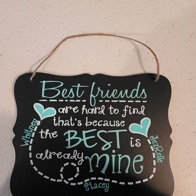 Personalized Best Friend Sign, BFF Gift, Bestfriend Gift, Best Friends ...