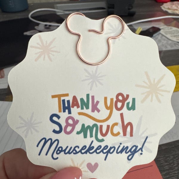 ORIGINAL Mini Thank You Card for Cast Members, Disney Pixie Dust ...