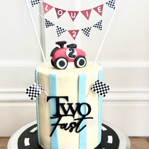 Two Fast Cake Topper or Charm Various Sizes & Colours - Etsy