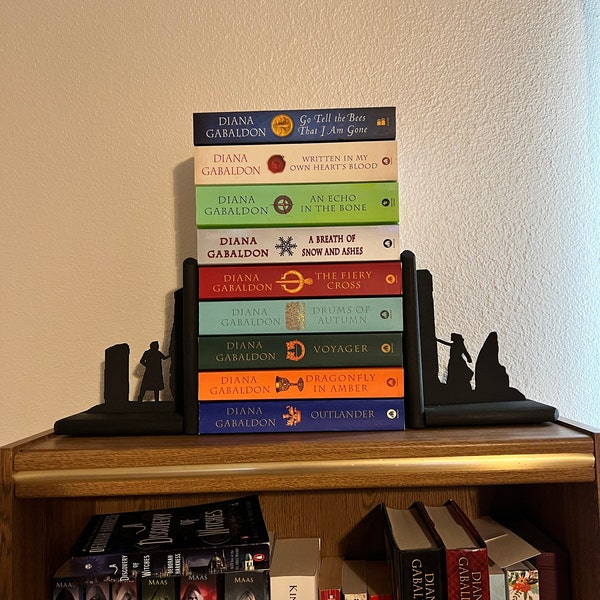 Outlander Bookends/outlander Gift/scotland/book Shelf/craigh Na Dun ...