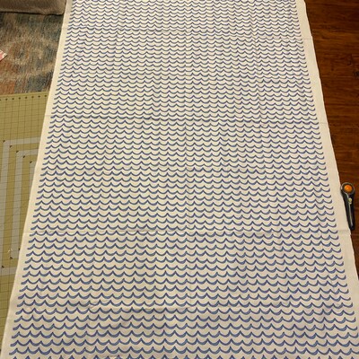Ocean Waves Fabric by the Yard. Quilting Cotton, Organic Knit, Jersey ...