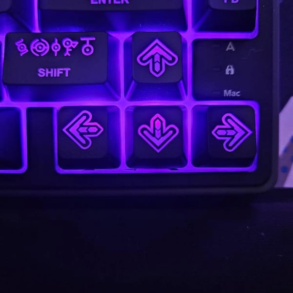 DDR Arrow Keycap Set, Artisan Keycaps, Custom Keys for Cherry MX ...