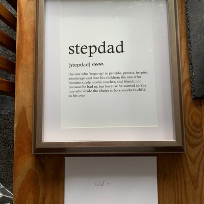 Stepdad Definition Print Stepdad Gift Gifts for Stepdad Step Dad Bonus ...