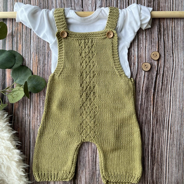Strawberry Overalls Knitting Pattern Set | Baby Overalls | Downloadable ...