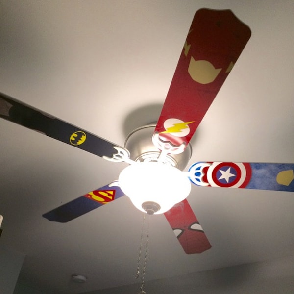 Super Hero Fan Blades - Etsy