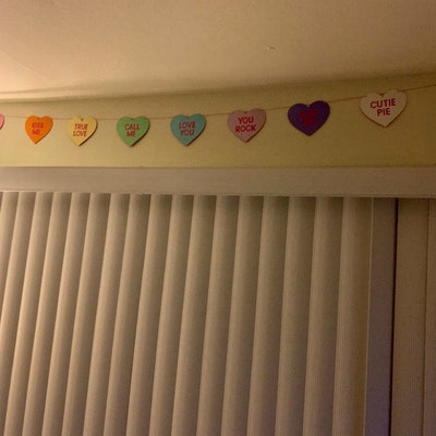 Conversation Heart Banner Valentine's Day Banner Heart Banner Valentine ...