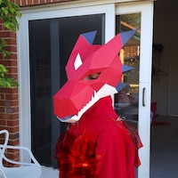 Tatsu | Dragon Head Mask - DIY Halloween Costume Papercraft (PDF ...