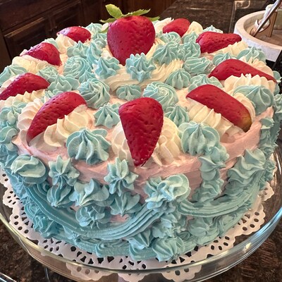 Princess Fake Cake. Pastel Pink. Photo Prop. Fake Cake for Display ...