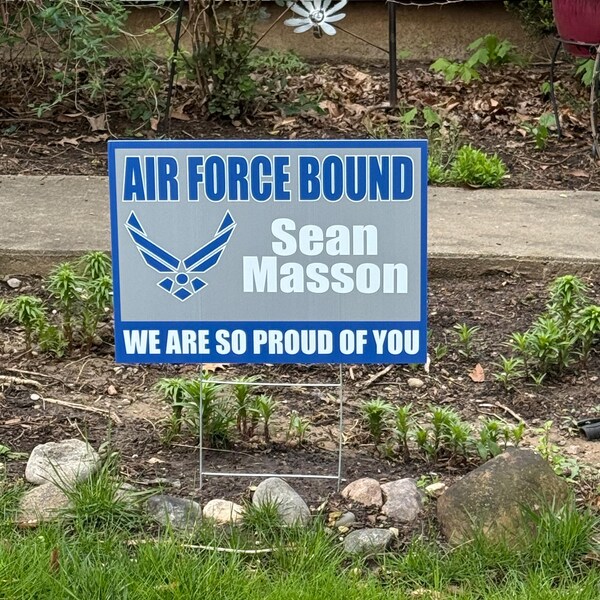 Army Bound Yard Sign Army Gift Army Graduation BCT Army Sign Army Yard ...